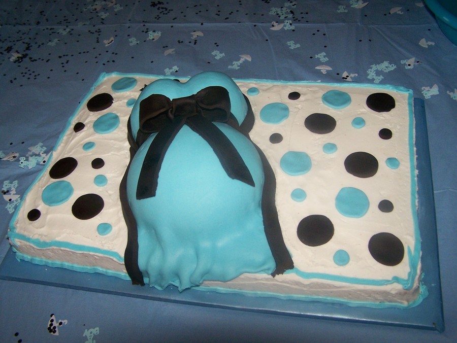 Pregnant Belly Cake - CakeCentral.com