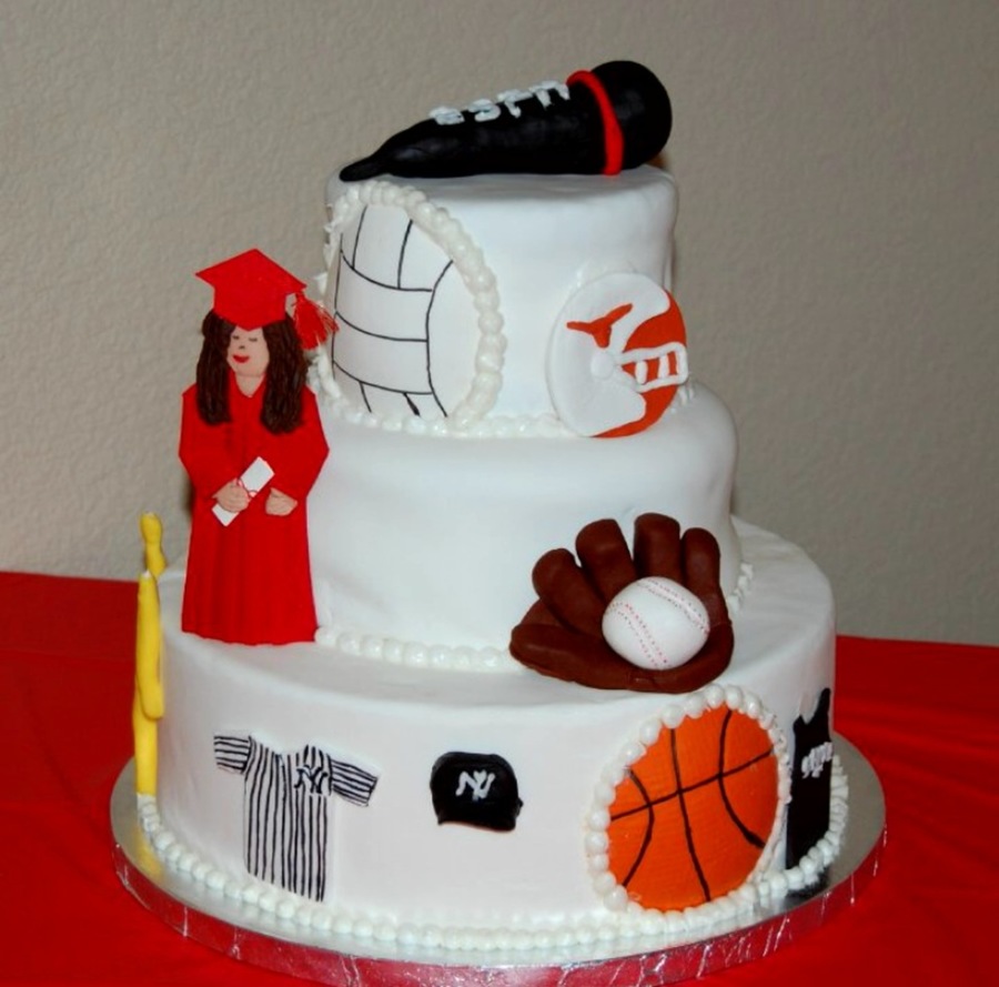 Sports Themed Graduation - CakeCentral.com