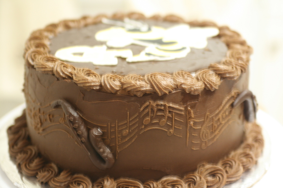 Chocolate Ganache Birthday Cake - CakeCentral.com