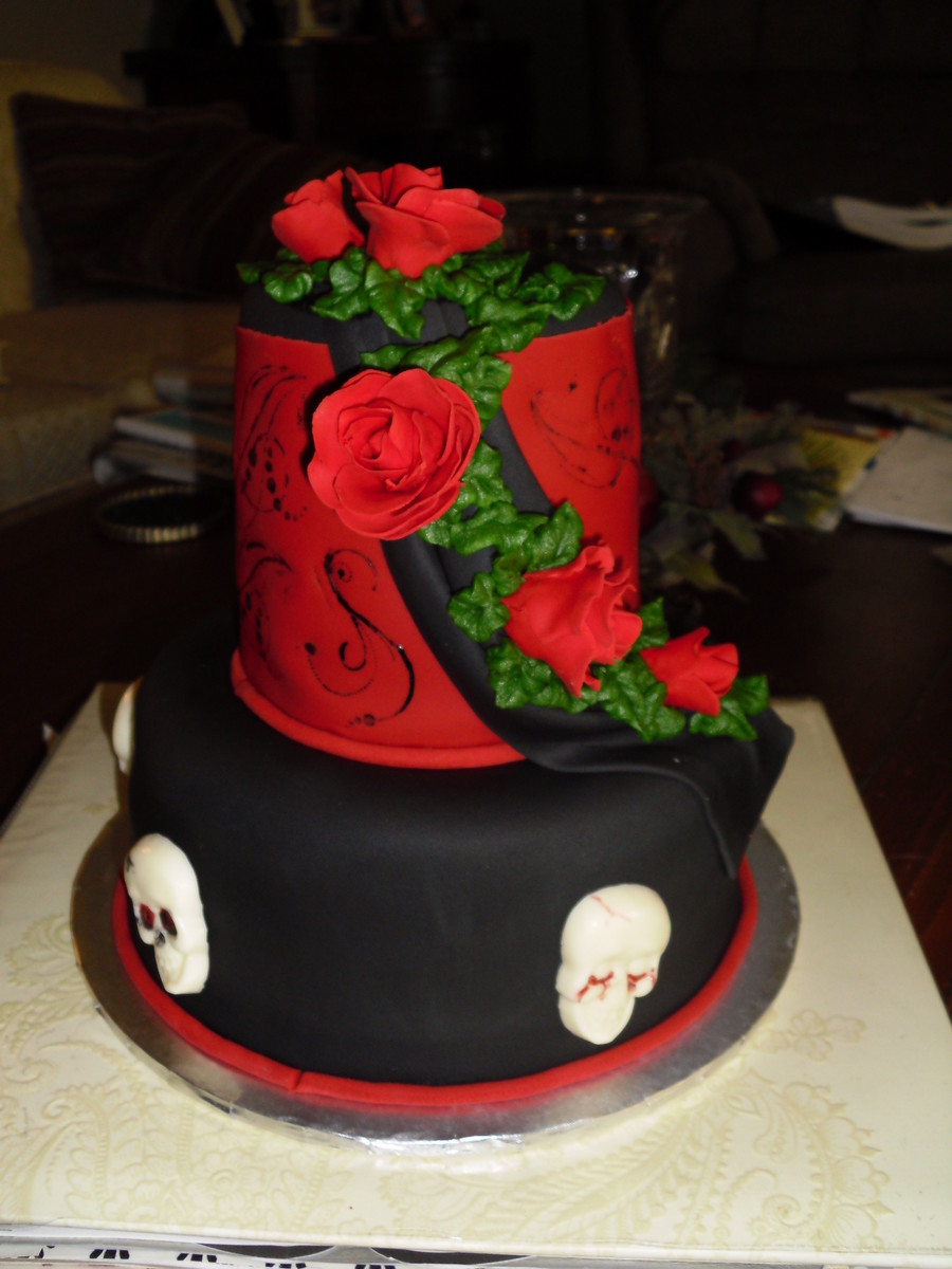Goth Cake - CakeCentral.com