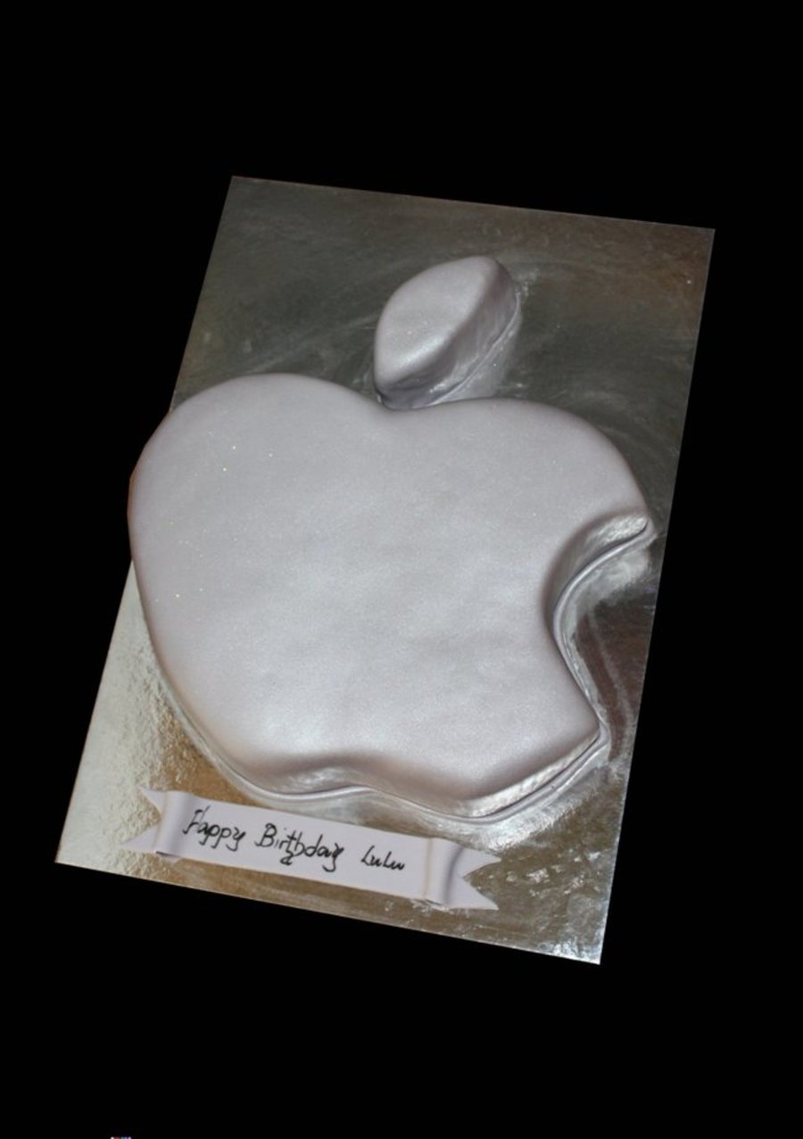 Apple Logo Cake - CakeCentral.com