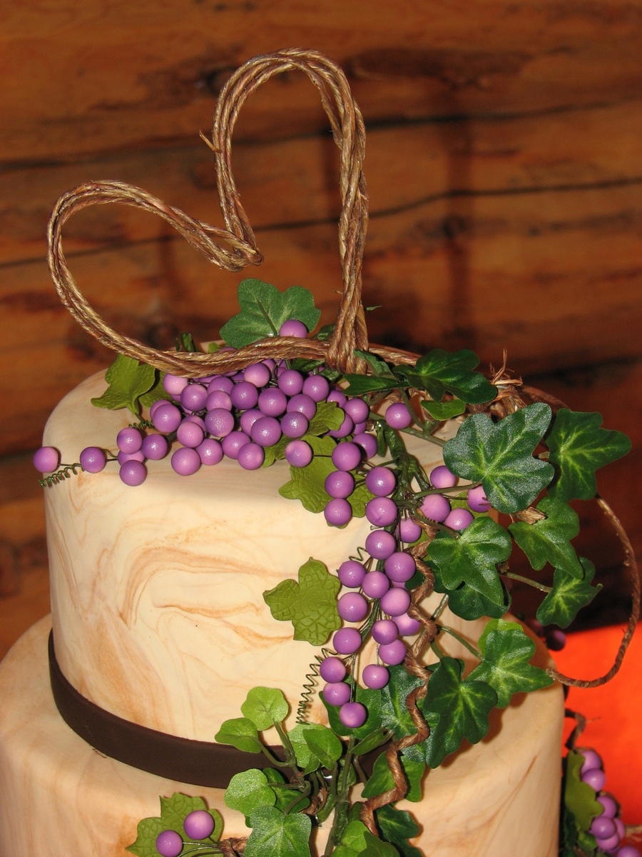 Tuscan Themed Wedding Cake - CakeCentral.com