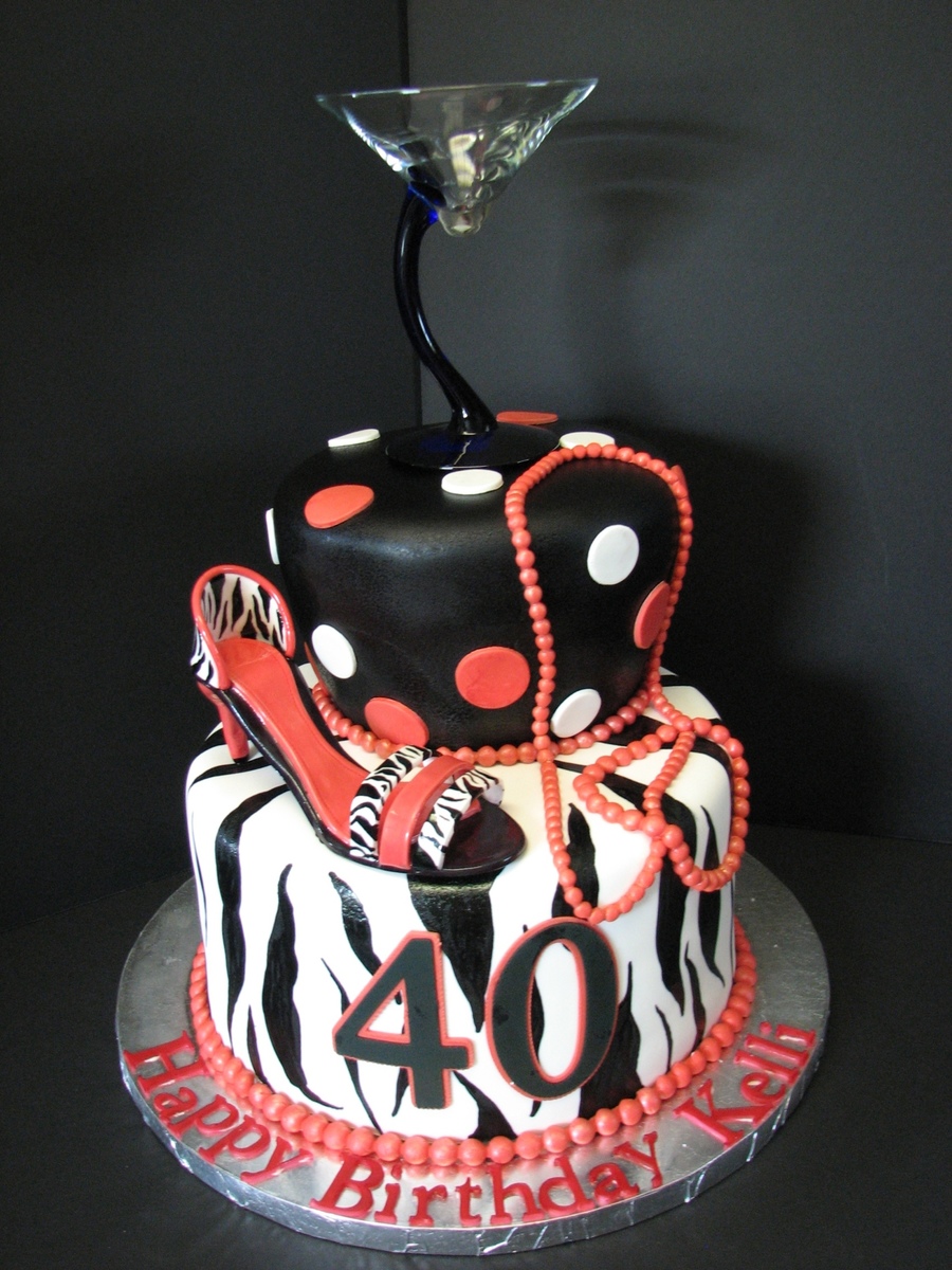 40Th Birthday Cake - CakeCentral.com