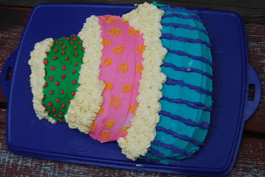 Flat Topsy-Turvy Cake - CakeCentral.com