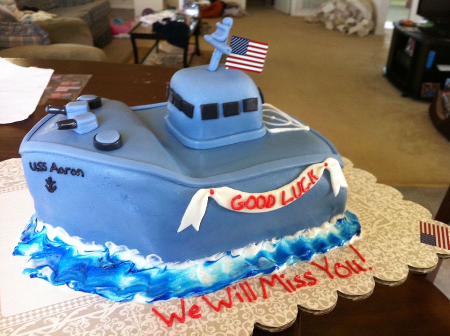 Navy Ship Cake - CakeCentral.com