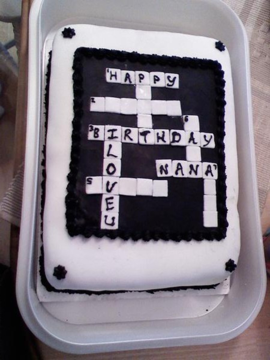 Crossword Puzzle Cake - CakeCentral.com