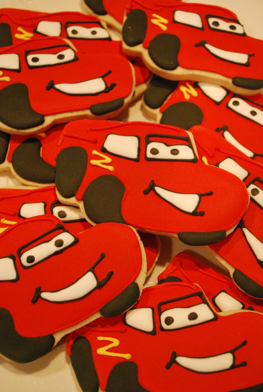 Lightning Mcqueen Cookies! - CakeCentral.com