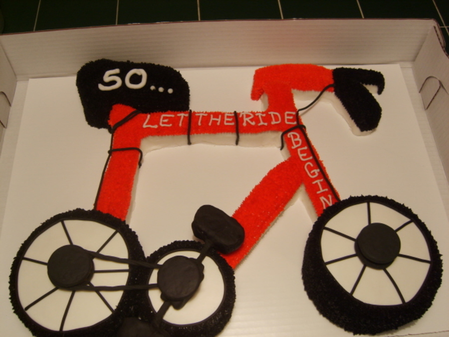 Bicycle Birthday Cake - CakeCentral.com