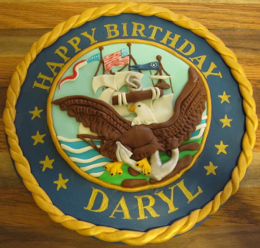 Navy Cake Topper - CakeCentral.com
