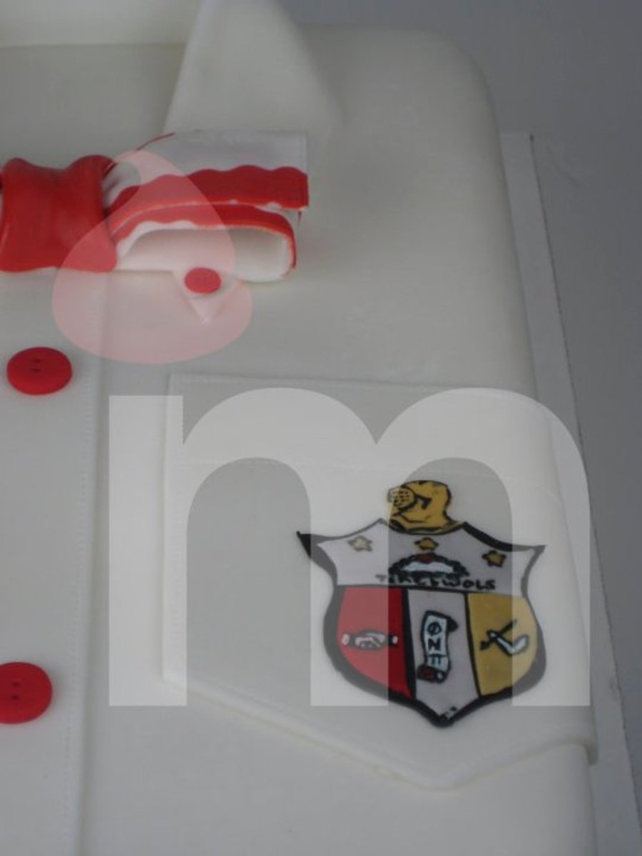 Kappa Alpha Psi Bow Tie Born Day Cake - CakeCentral.com