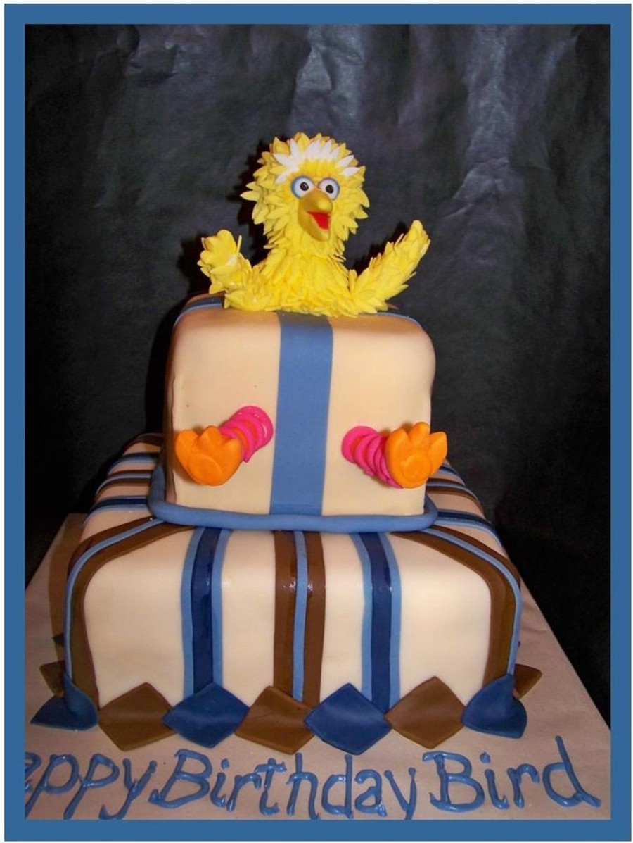 Big "kid" Big Bird Cake - CakeCentral.com