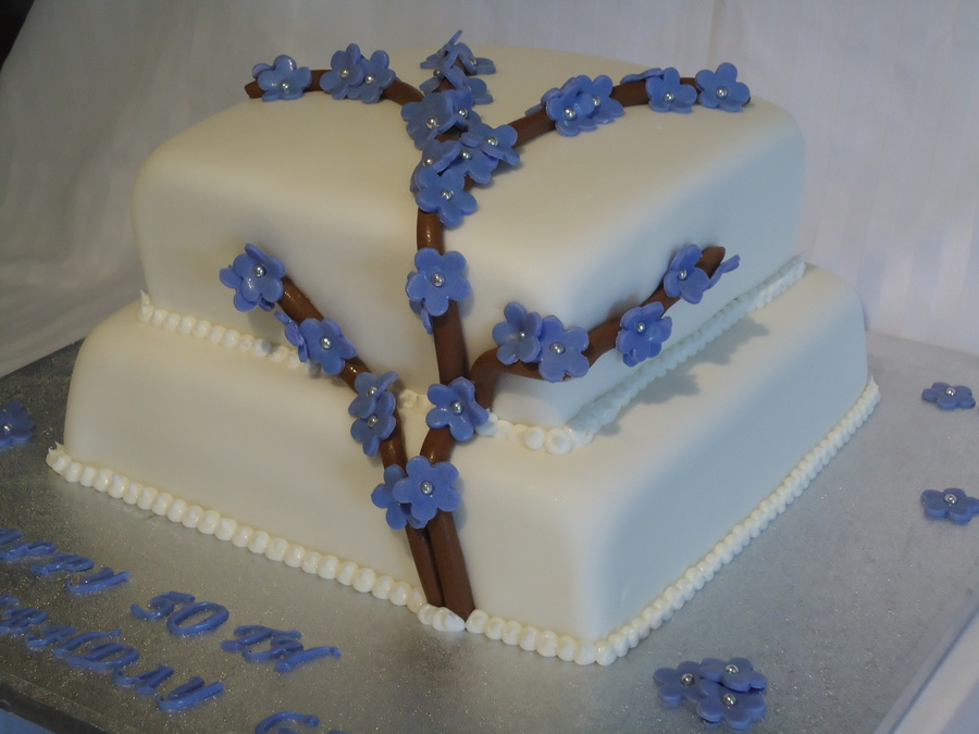 Violet Blossoms - CakeCentral.com