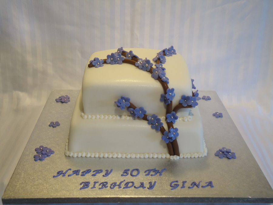 Violet Blossoms - CakeCentral.com