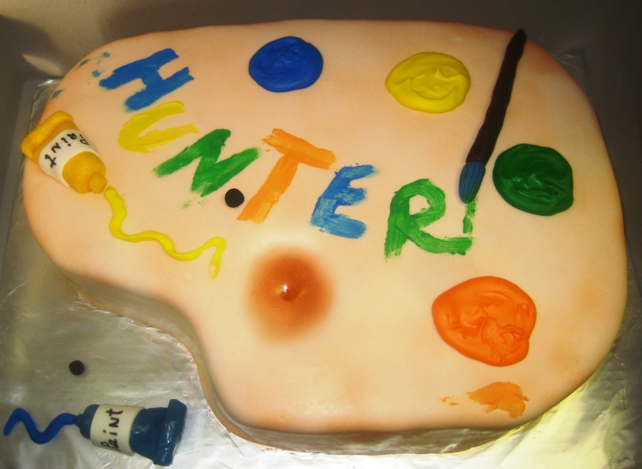 Artist's Palette Cake - CakeCentral.com