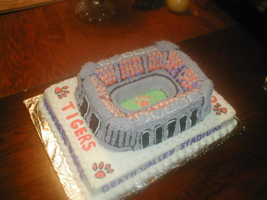 Clemson Tigers Stadium Cake - CakeCentral.com