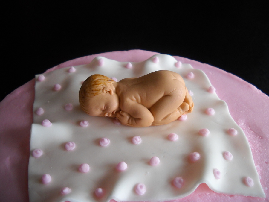 Spring Baby Dedication Cake - CakeCentral.com
