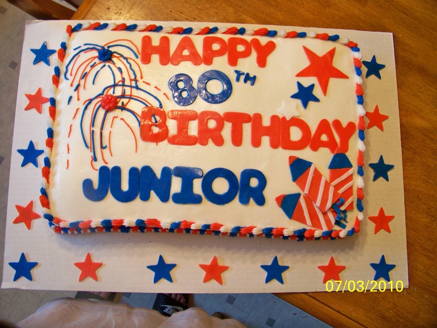 Patriotic Birthday Cake - CakeCentral.com