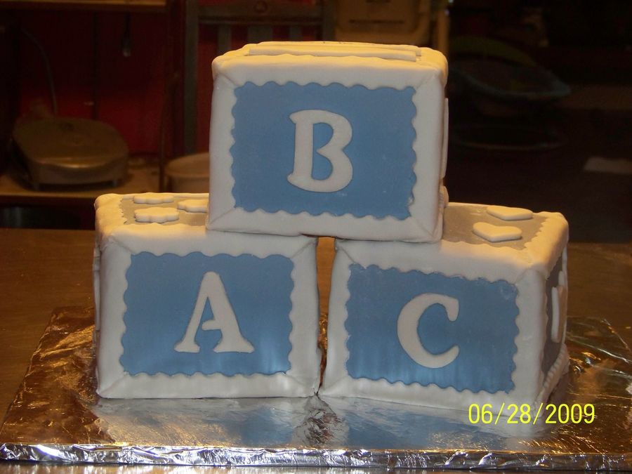 Baby Block Cake - CakeCentral.com