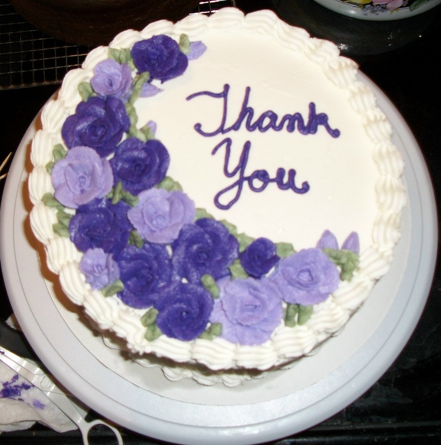 Thank You Cake - CakeCentral.com