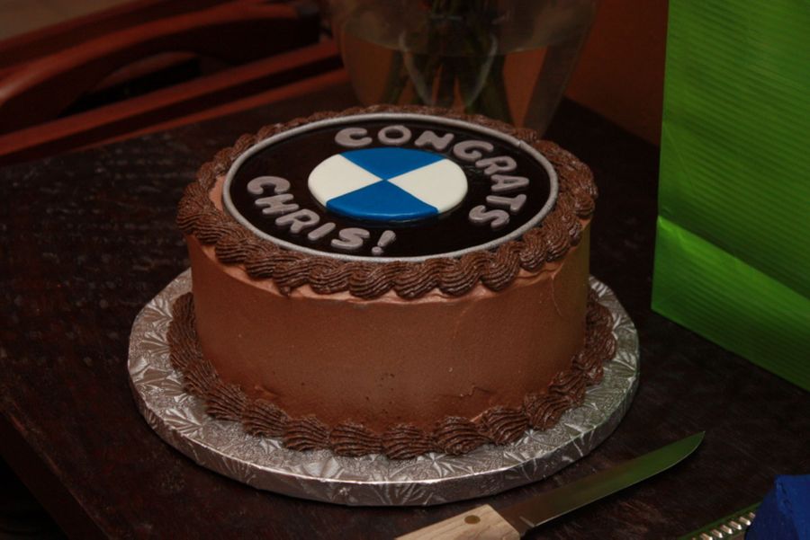 Bmw Logo Graduation - CakeCentral.com