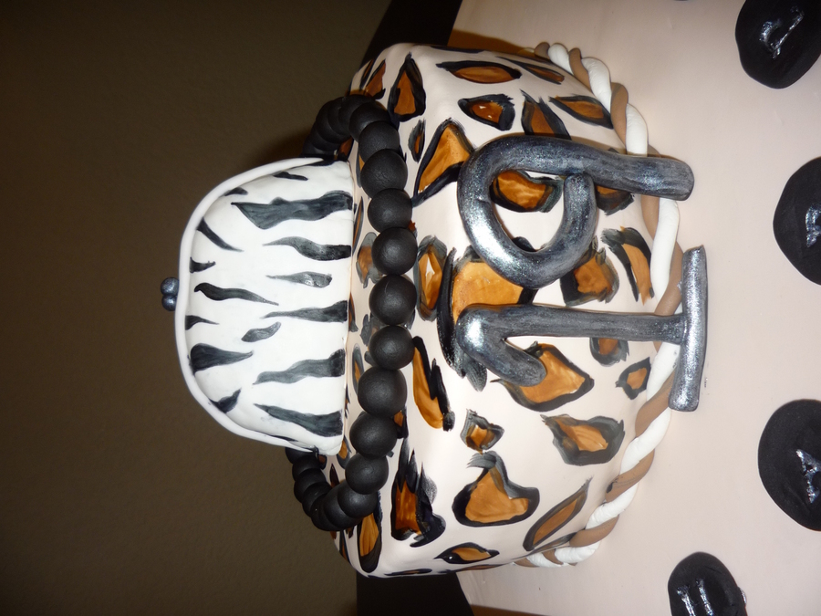 Leopard/zebra Birthday Cake - CakeCentral.com