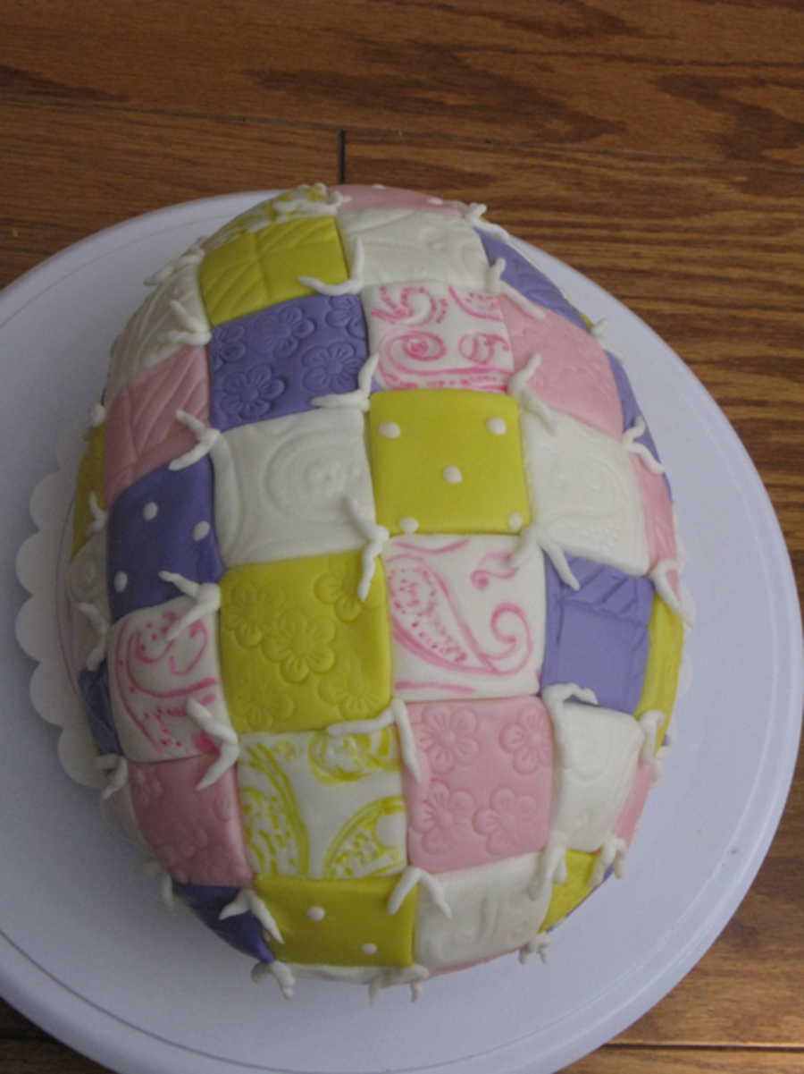 Tie Quilted Easter Egg - CakeCentral.com