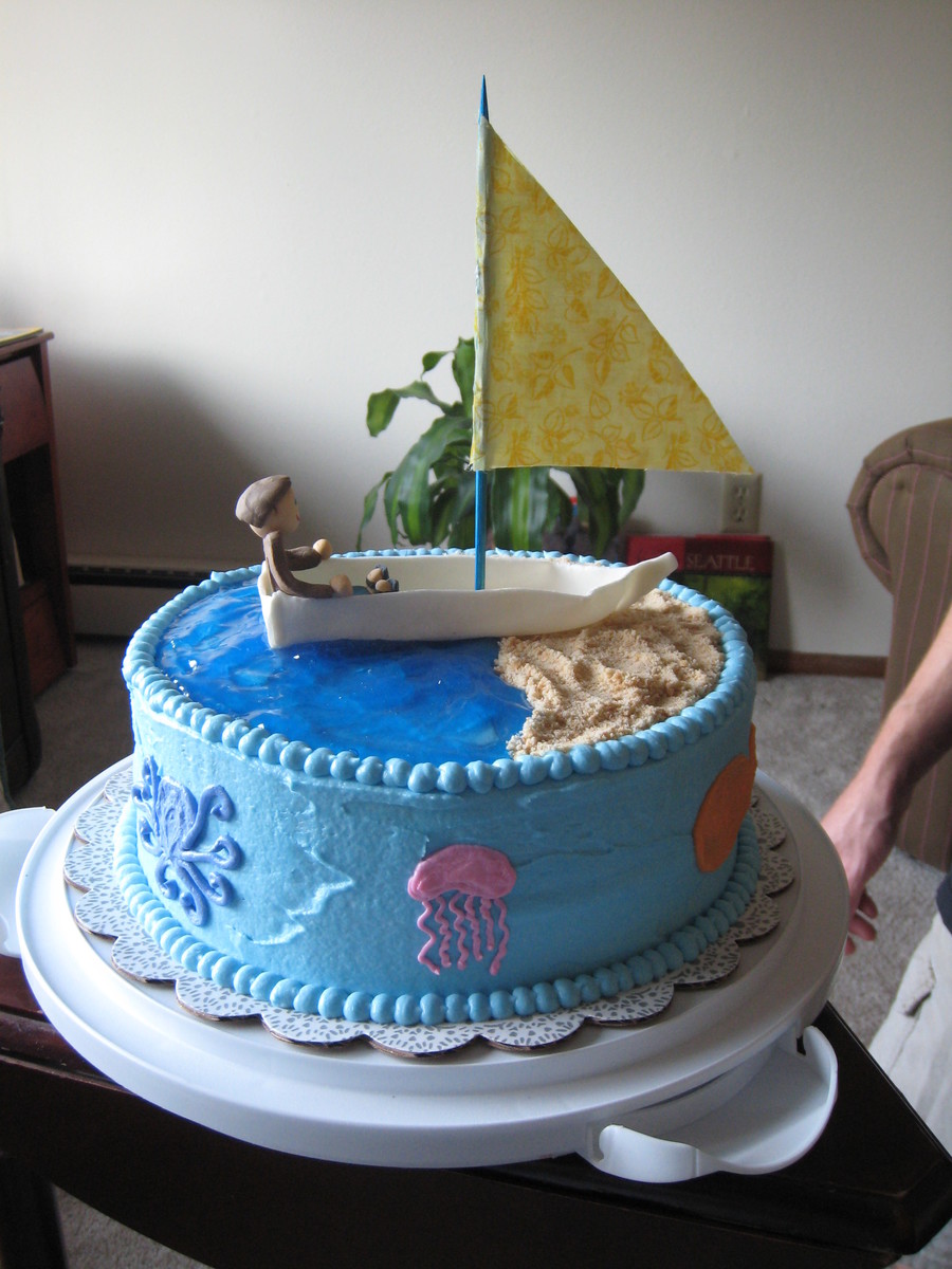 Sailboat Birthday Cake - CakeCentral.com