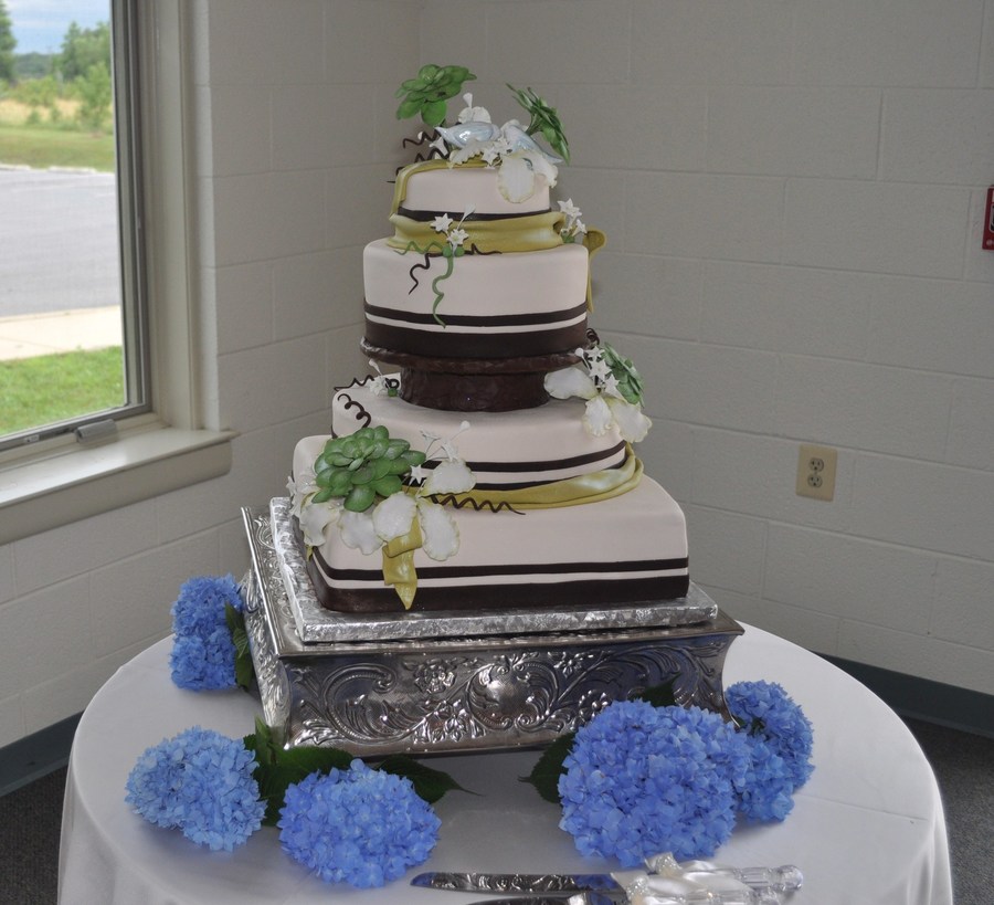 Nature Themed Wedding Cake - CakeCentral.com