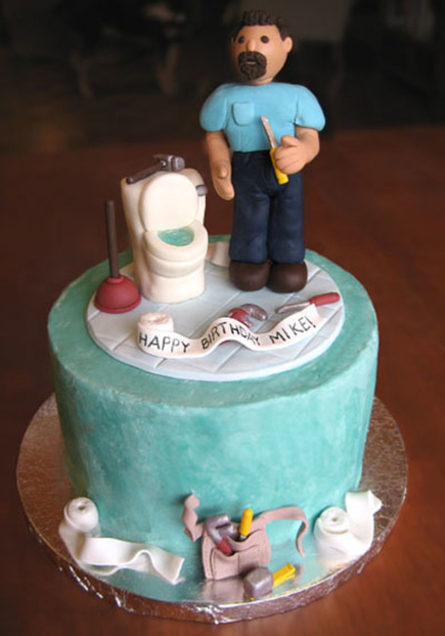Plumber Birthday Cake - CakeCentral.com