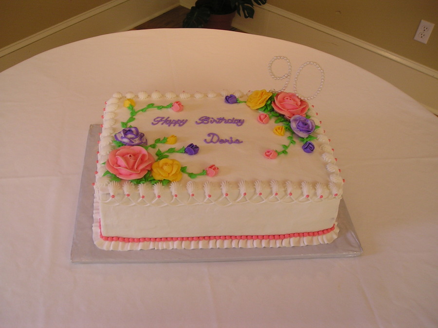 90Th Birthday Cake - CakeCentral.com