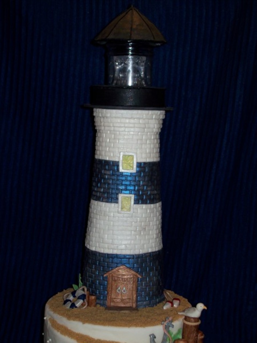 Lighthouse Wedding Cake - CakeCentral.com