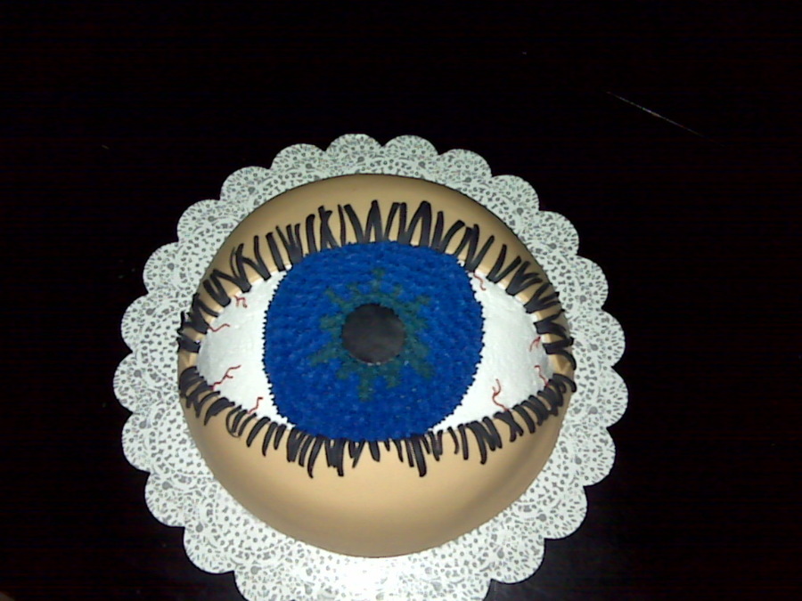 Eyeball Cake - CakeCentral.com