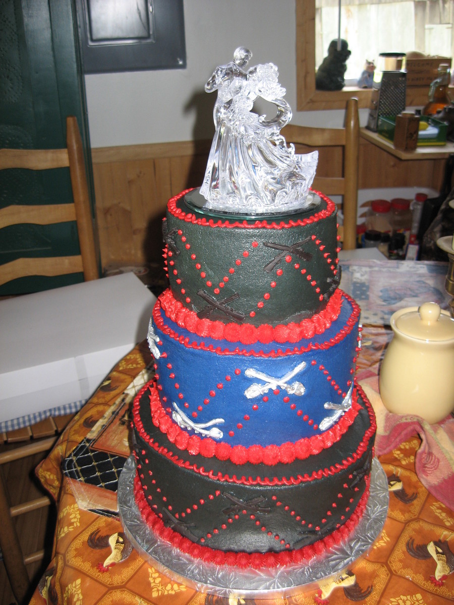 Civil War Wedding - CakeCentral.com