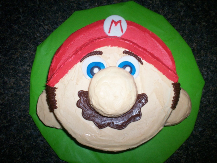 Buttercream Mario Cake - CakeCentral.com