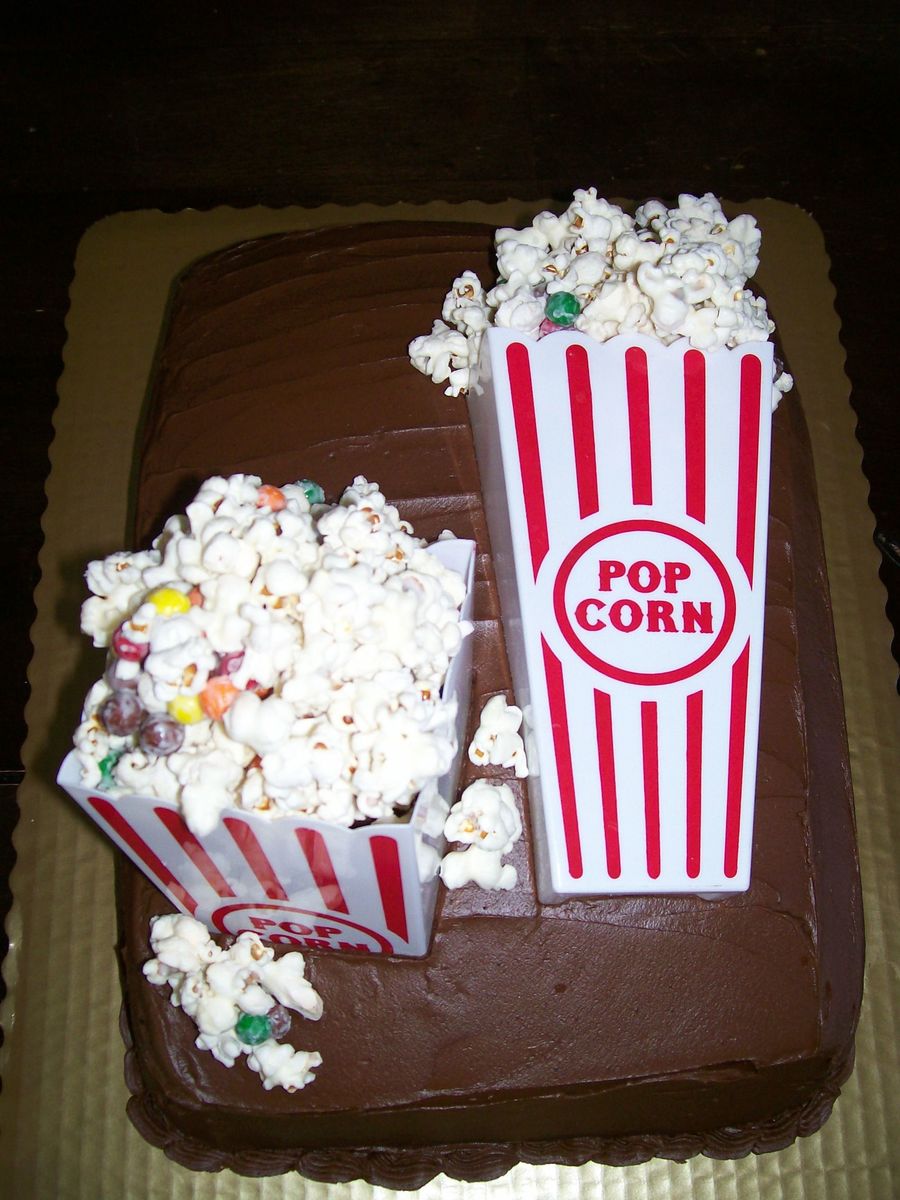 Popcorn Birthday Cake - CakeCentral.com