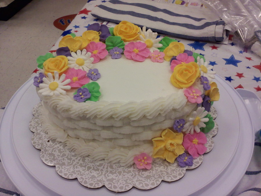 Royal Icing Flower Cake - CakeCentral.com