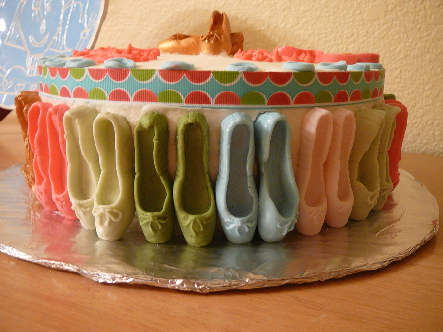 Ballet Shoe Cake - CakeCentral.com