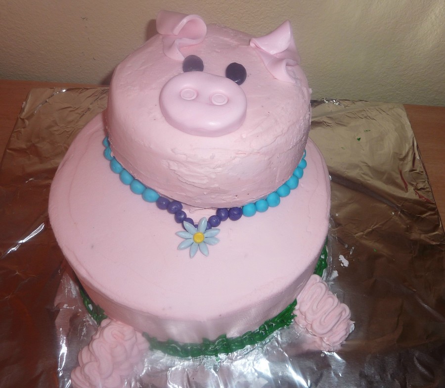 Piggy Cake - CakeCentral.com