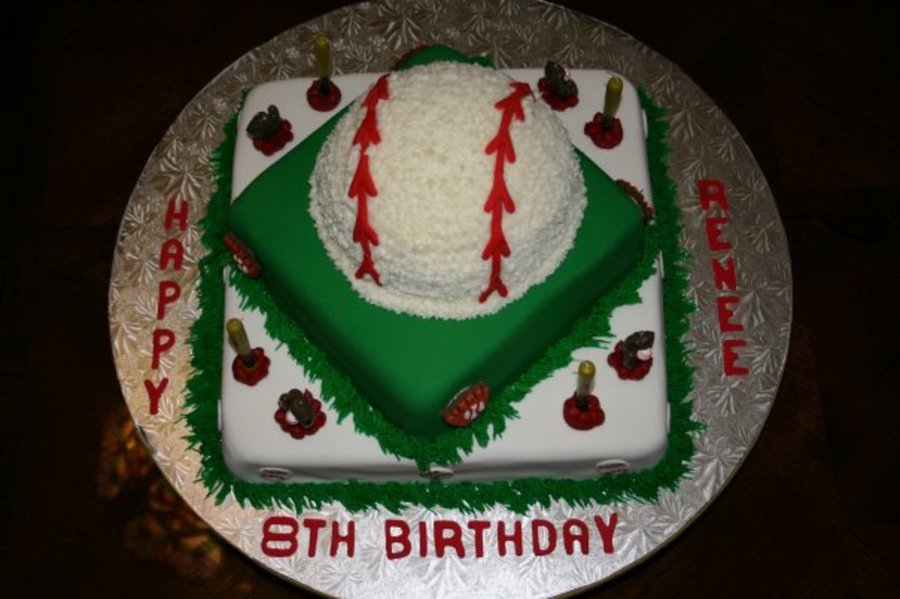 Baseball Birthday Cake - CakeCentral.com