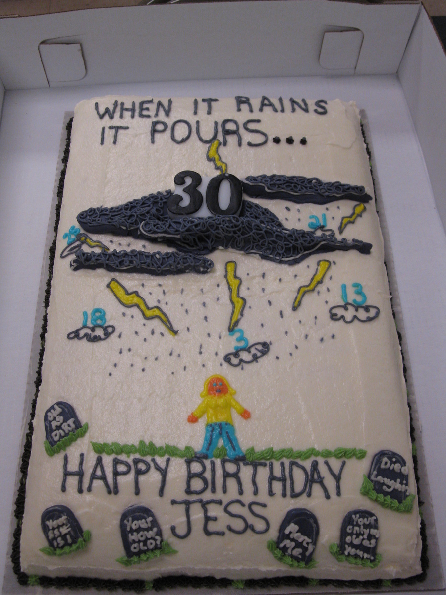 Jessicas 30Th Birthday Cake - CakeCentral.com