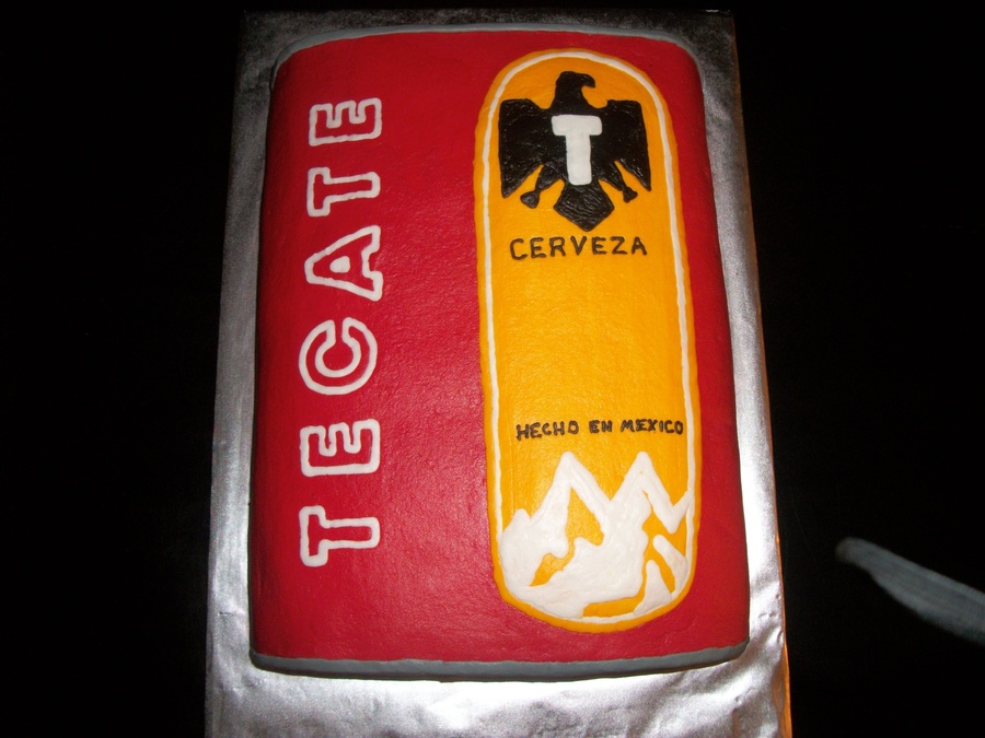 Tecate Beer Can - CakeCentral.com