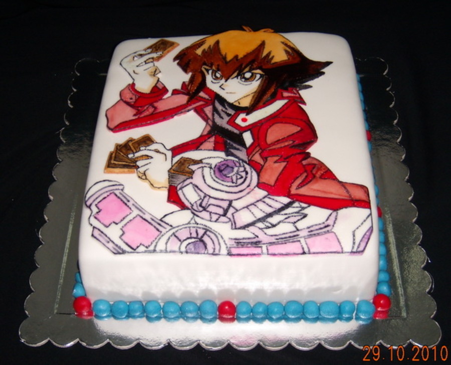 Ju Gi Oh Jaden Cake - CakeCentral.com