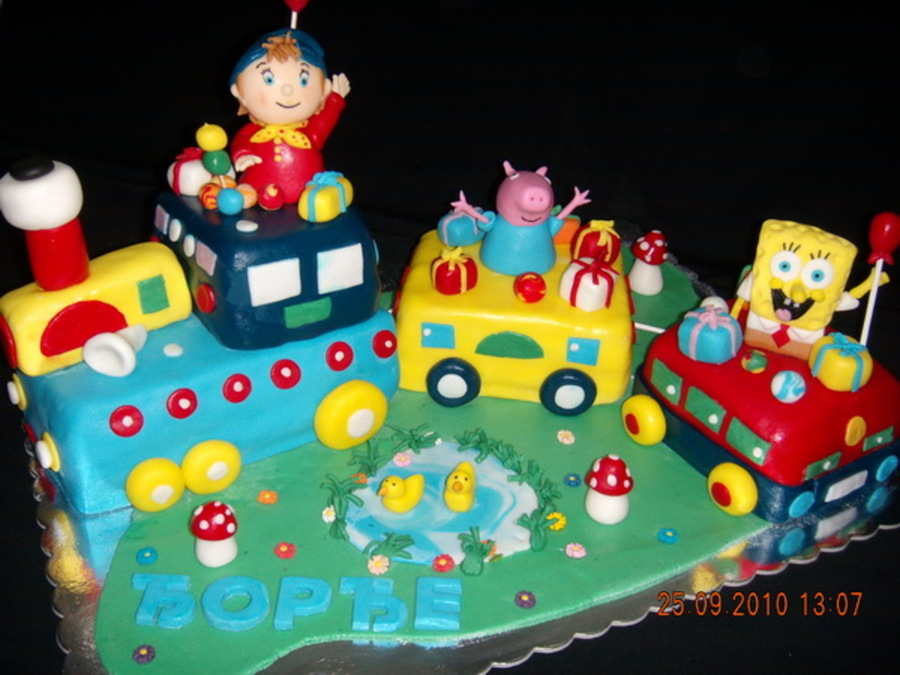 Kids Train Cake - CakeCentral.com