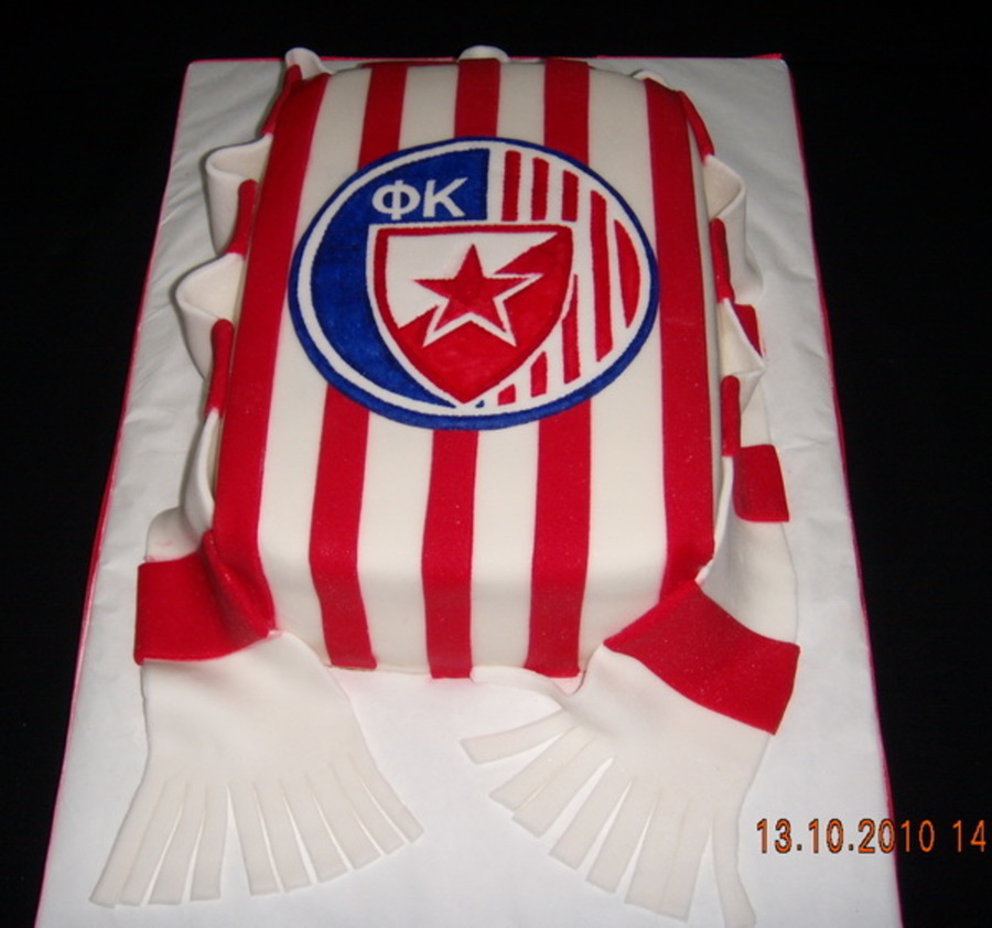 Fc Red Star Cake - CakeCentral.com
