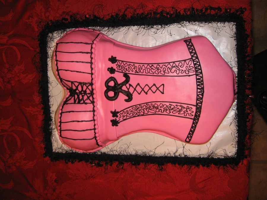 Lingerie Shower Cake - CakeCentral.com