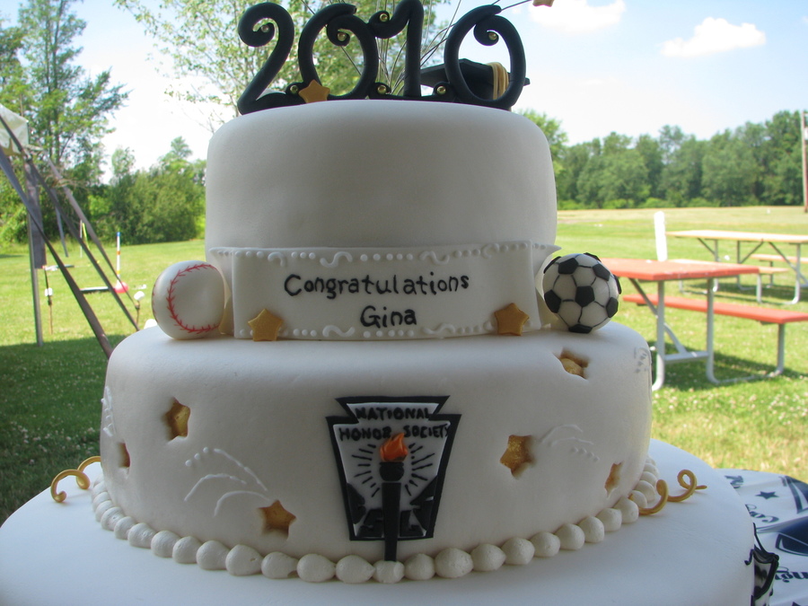 Accomplishments Grad Cake - CakeCentral.com