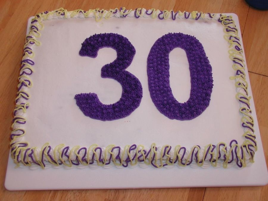 30Th Birthday Cake - CakeCentral.com