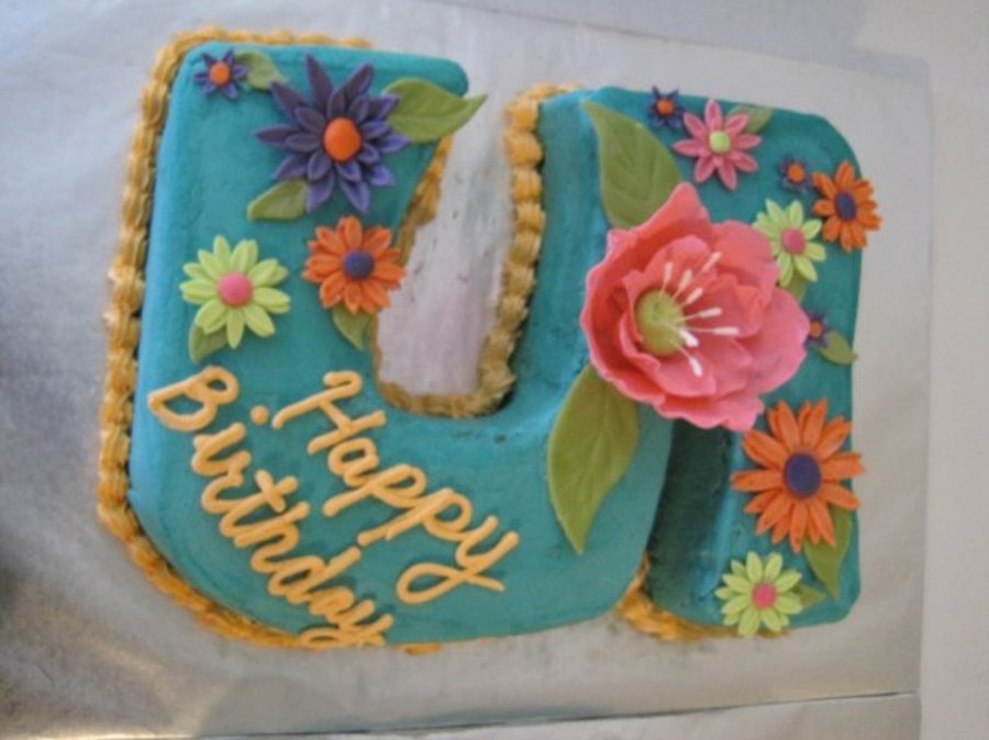 Floral 50Th Birthday Cake - CakeCentral.com