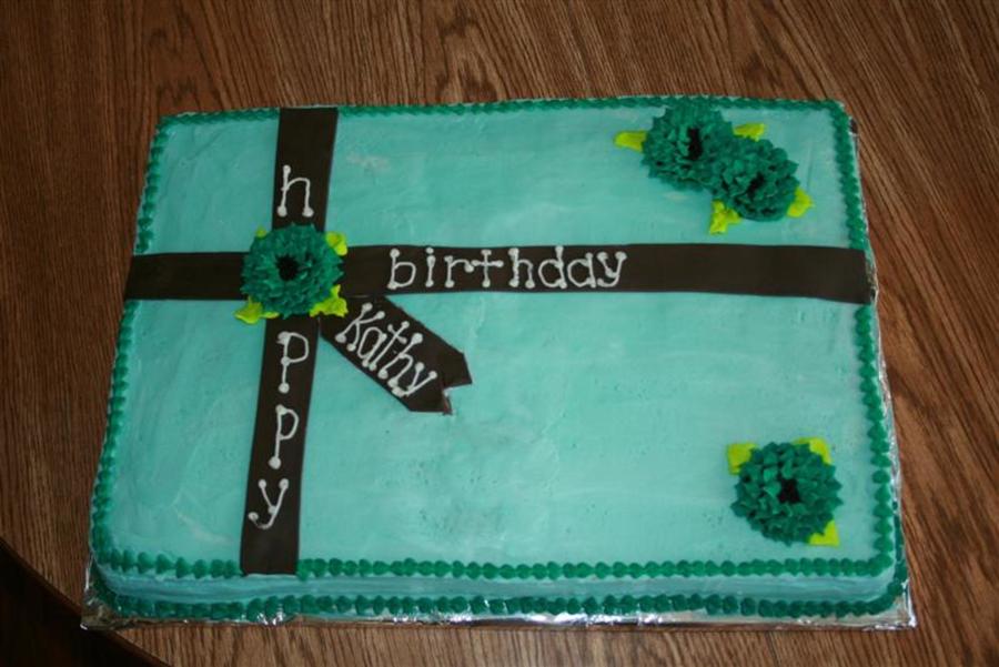 Simple Birthday Sheet Cake - CakeCentral.com
