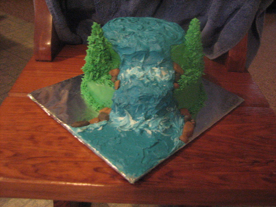 Waterfall Cake - CakeCentral.com